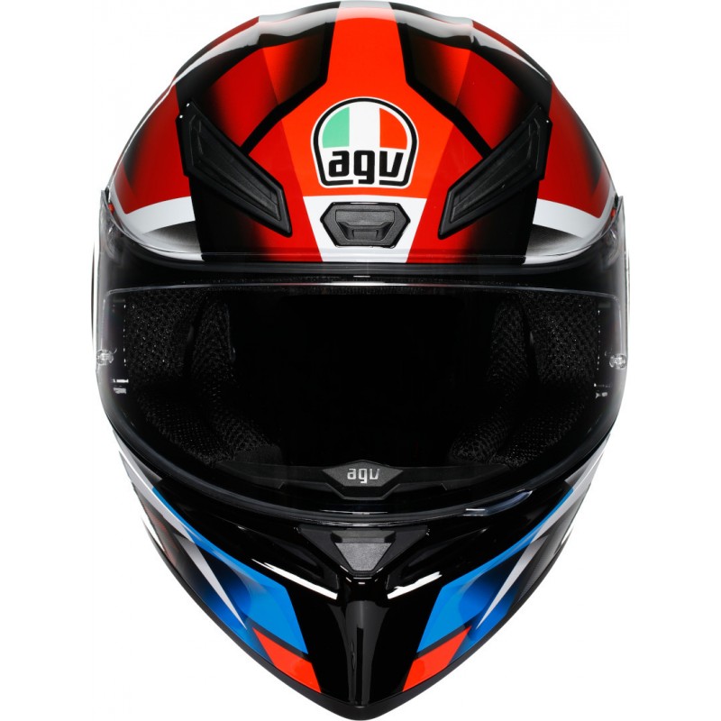 Capacete AGV K1 S Fastlap Preto/Vermelho/Azul